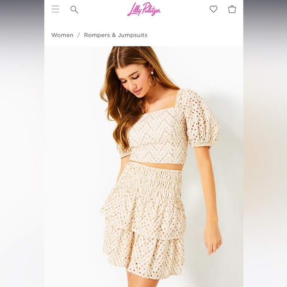 Lilly Pulitzer | Dresses | Nwt Lilly Pulitzer Yara Eyelet Set | Poshmark